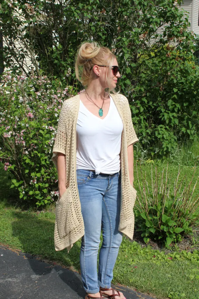 Magnolia Summer Cardigan Crochet Pattern - Free - The Knotted Nest