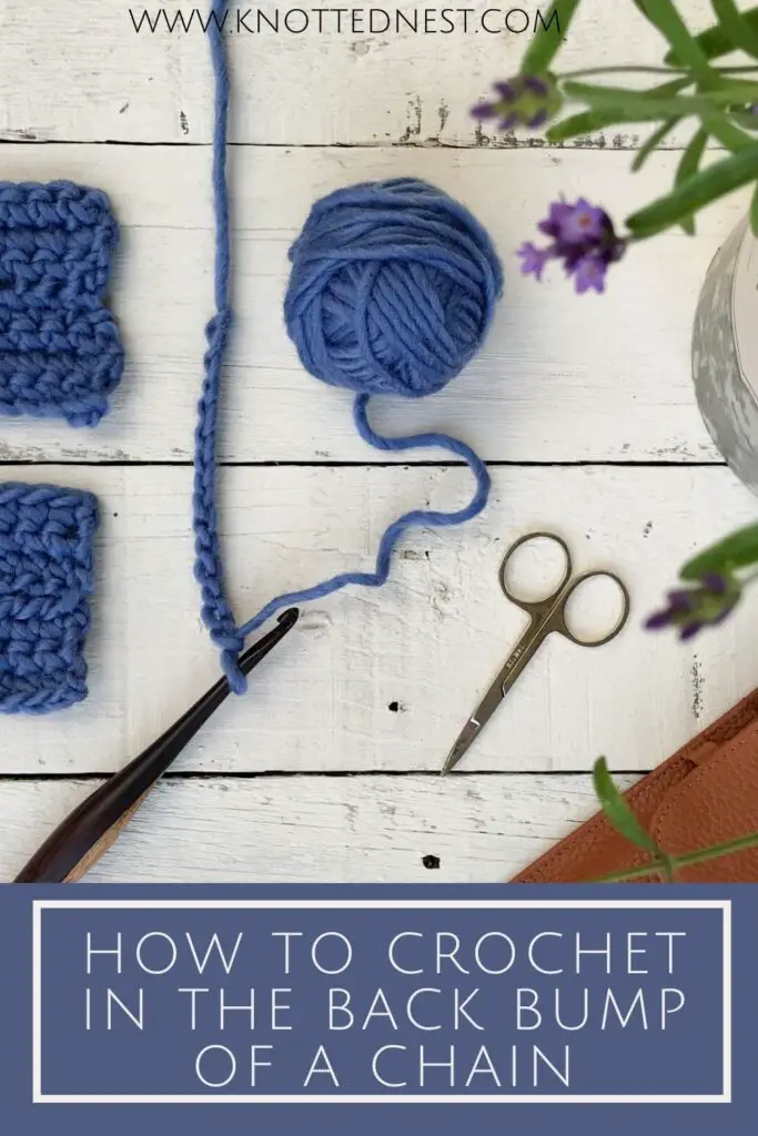 How to Crochet In the Back Bump of a Chain - Easy Tutorial